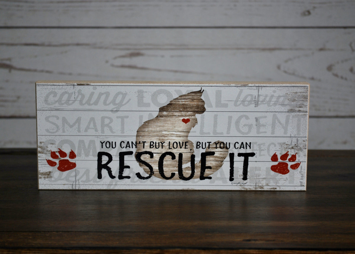 Pet Rescue Sign - A Rustic Feeling