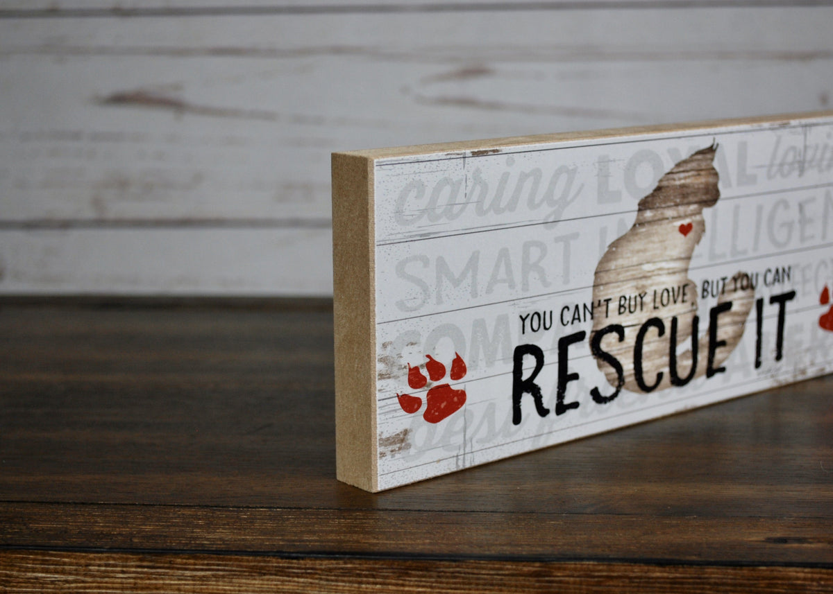Pet Rescue Sign - A Rustic Feeling