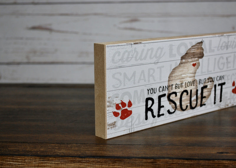Pet Rescue Sign - A Rustic Feeling
