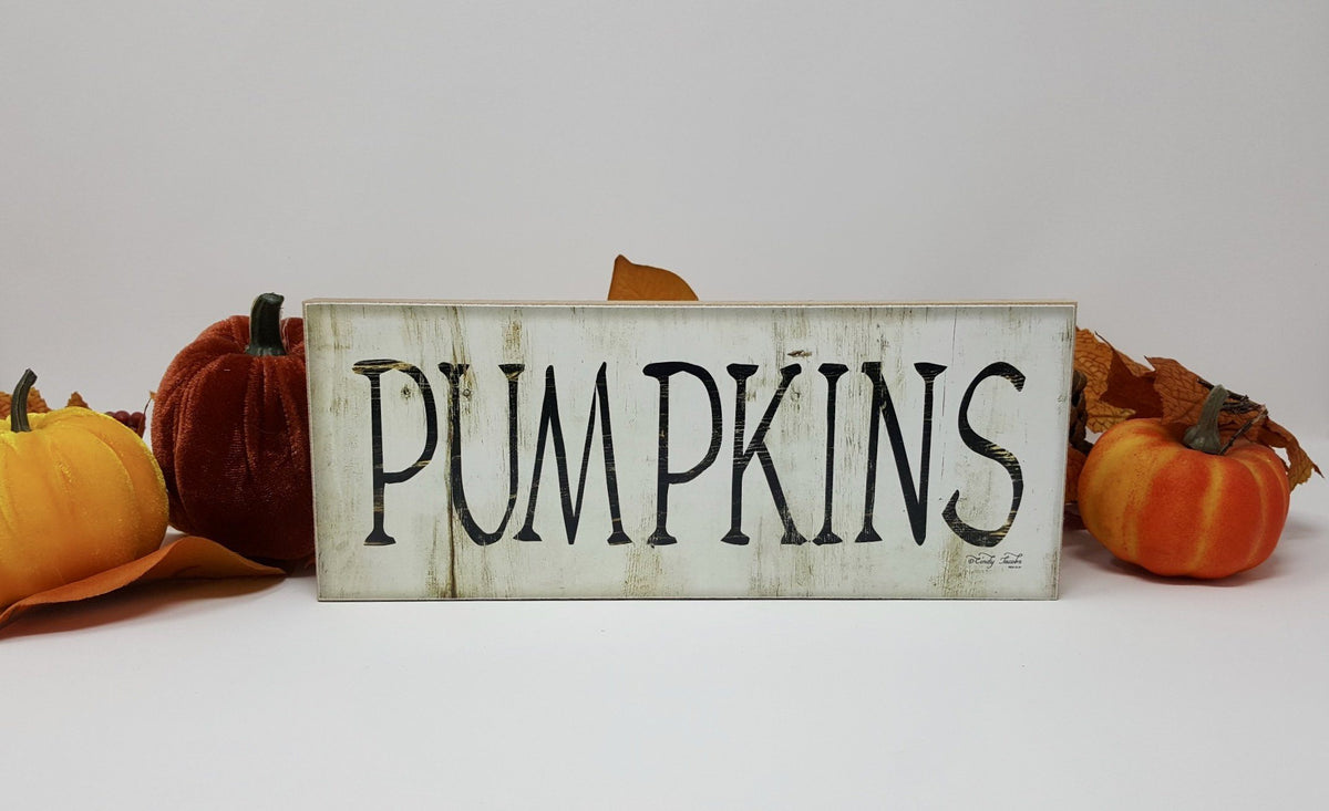Fall Rustic Pumpkin Sign - A Rustic Feeling